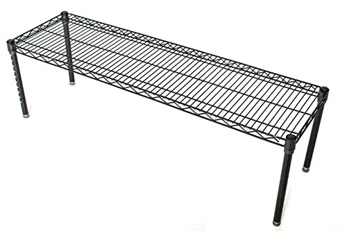 Omega 24" Deep x 48" Wide x 14" High Black Stationary Dunnage Rack