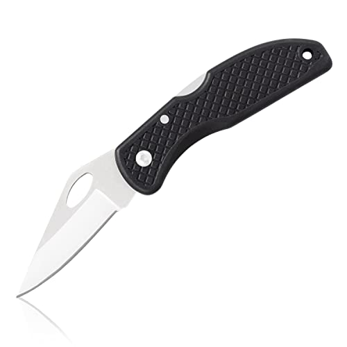 Maxam Falcon VII Lockback 7 (Open) Inch Pocket Knife - Stainless Steel Honed Blade, Textured No-Slip Handle, Carry Clip