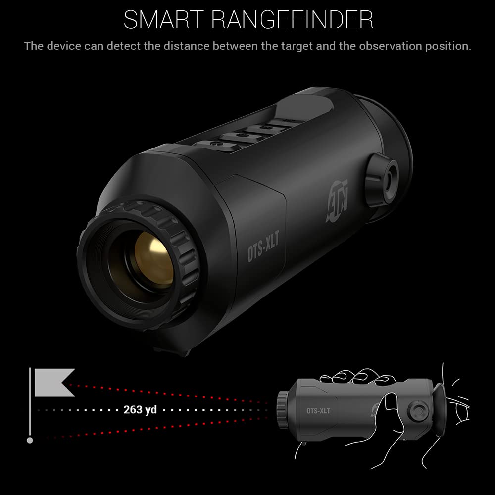 ATN Thor LT 320 5-10x Thermal Rifle Scope (TIWSTLT350X) and ATN OTS-XLT Compact Lightweight Thermal Viewer, 2-8x Bundle