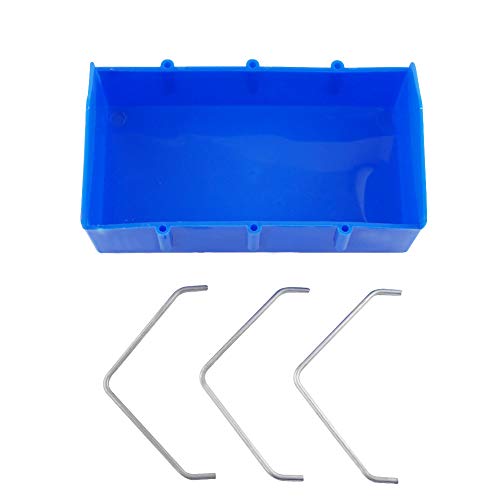 OMEM Bird Feeder Water Food Feeding,Bird Cage Feeder,Bird Outdoor Feeding Trough,Storage Feed Supplies (20CM)