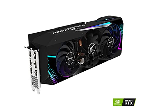 GIGABYTE AORUS GeForce RTX 3080 Master 12G Graphics Card, MAX-Covered Cooling, 12GB 384-bit GDDR6X, GV-N3080AORUS M-12GD Video Card