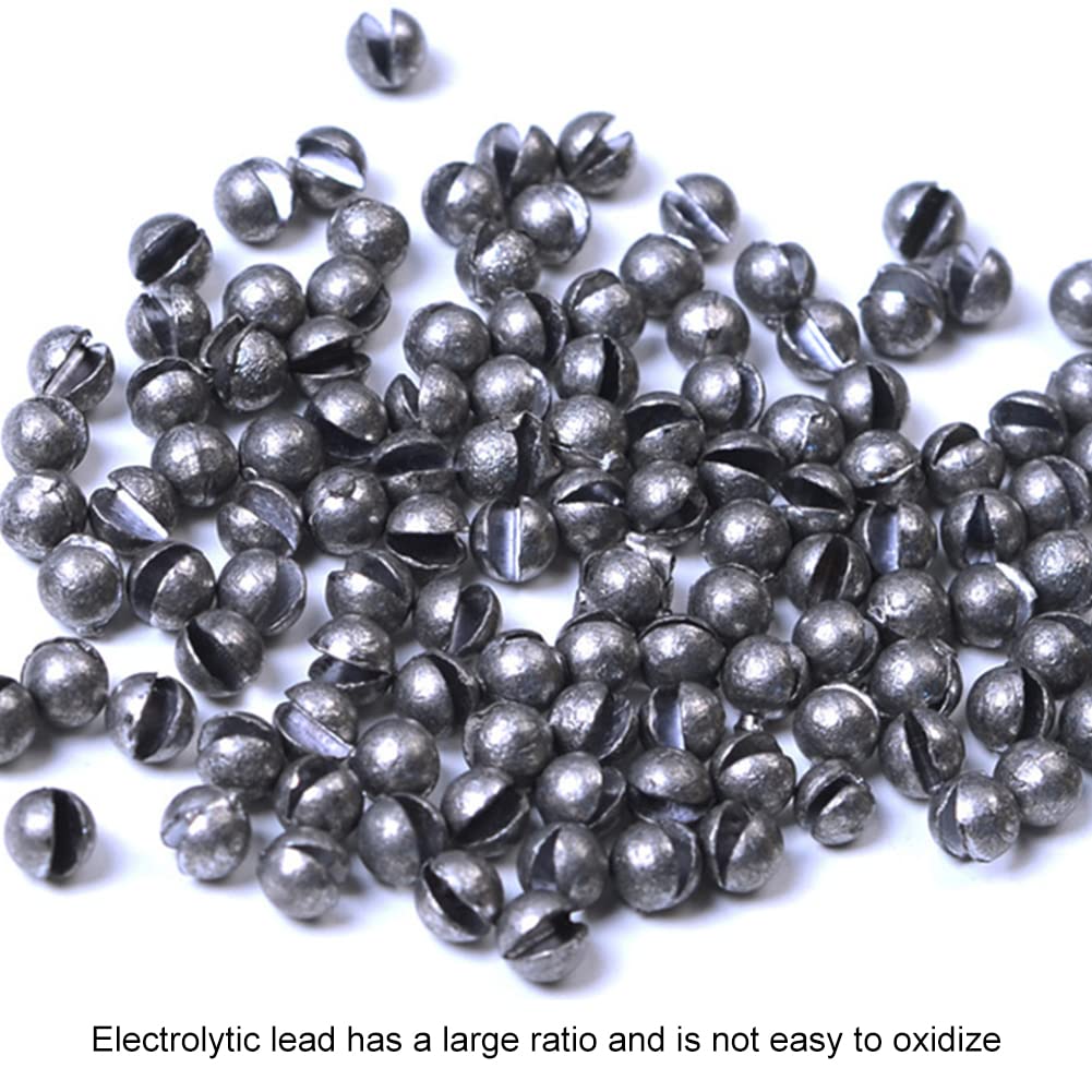Awakingdemi 100pcs 138g 132g Round Split Shot Fishing Weights Assortment Set Removable Sinkers Drop Fishing Tackle Accessories
