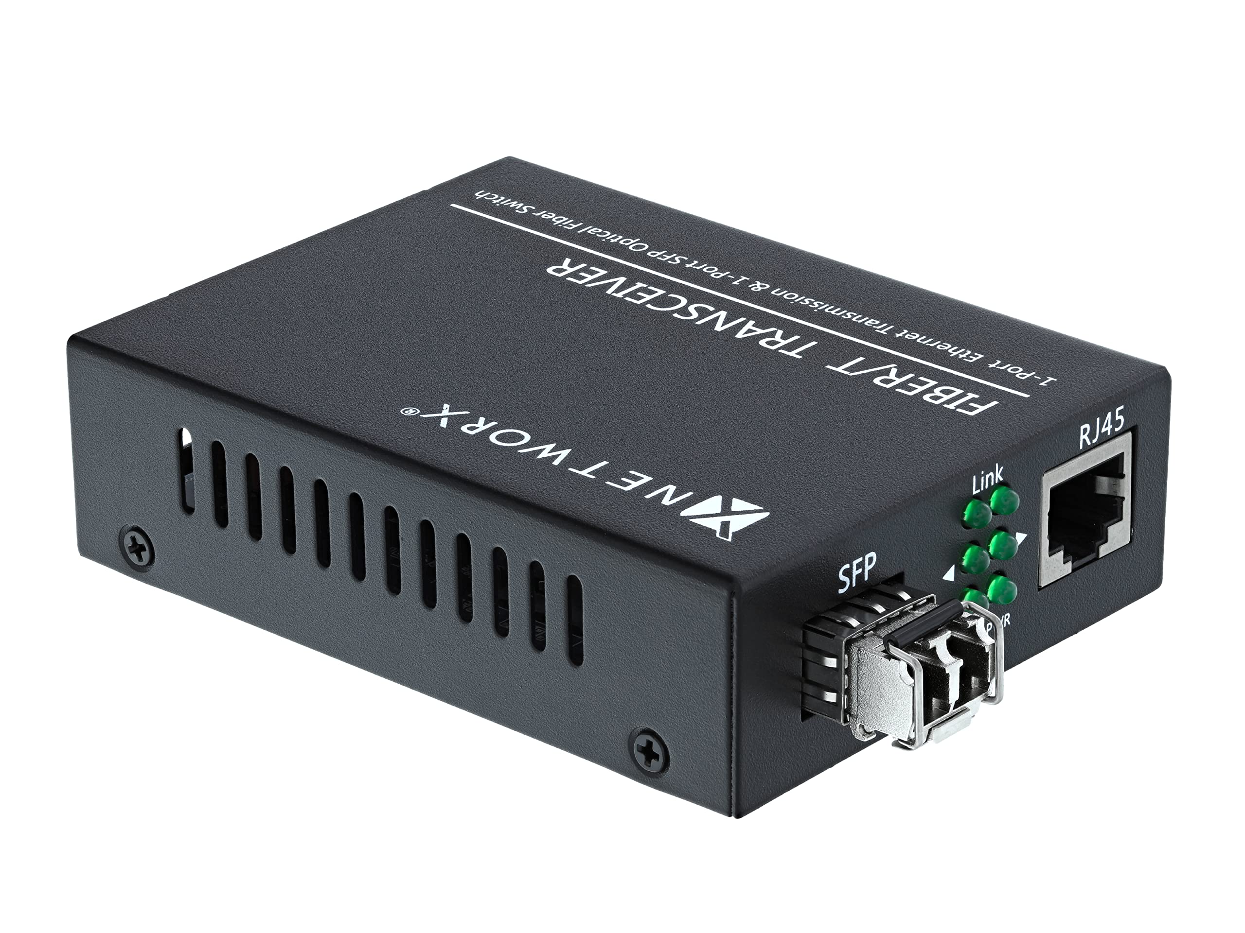 Networx® Gigabit Ethernet Fiber Media Converter - UTP to 1000Base-SX - LC Multimode, 5...