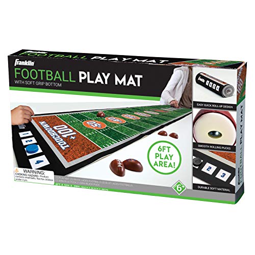 Franklin Sports Shuffleboard Table Game Mats β Tabletop Shuffleboard Mats and Pushers β Indoor Shuffleboard and Curling Games - Football Shuffleboard