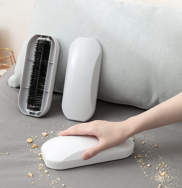 GIZTAT Crumb Sweeper Reusable Handheld Crumb Brush Crumb Sweeper Home Soft Hair Debris Collector for Table, Mat, Bed Sheets, Sofas, Clothes Cleaning Brush