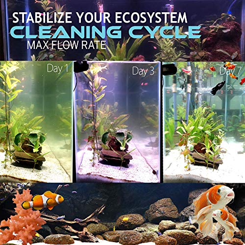 OXYFUL 24W UV Ultraviole 2G11-4 Pin Base Replacement Sterilizer Light Clarifier Lamp Filter for Aquarium Koi Pond Fish Tank Compatible to CUV-324 / CUV-624