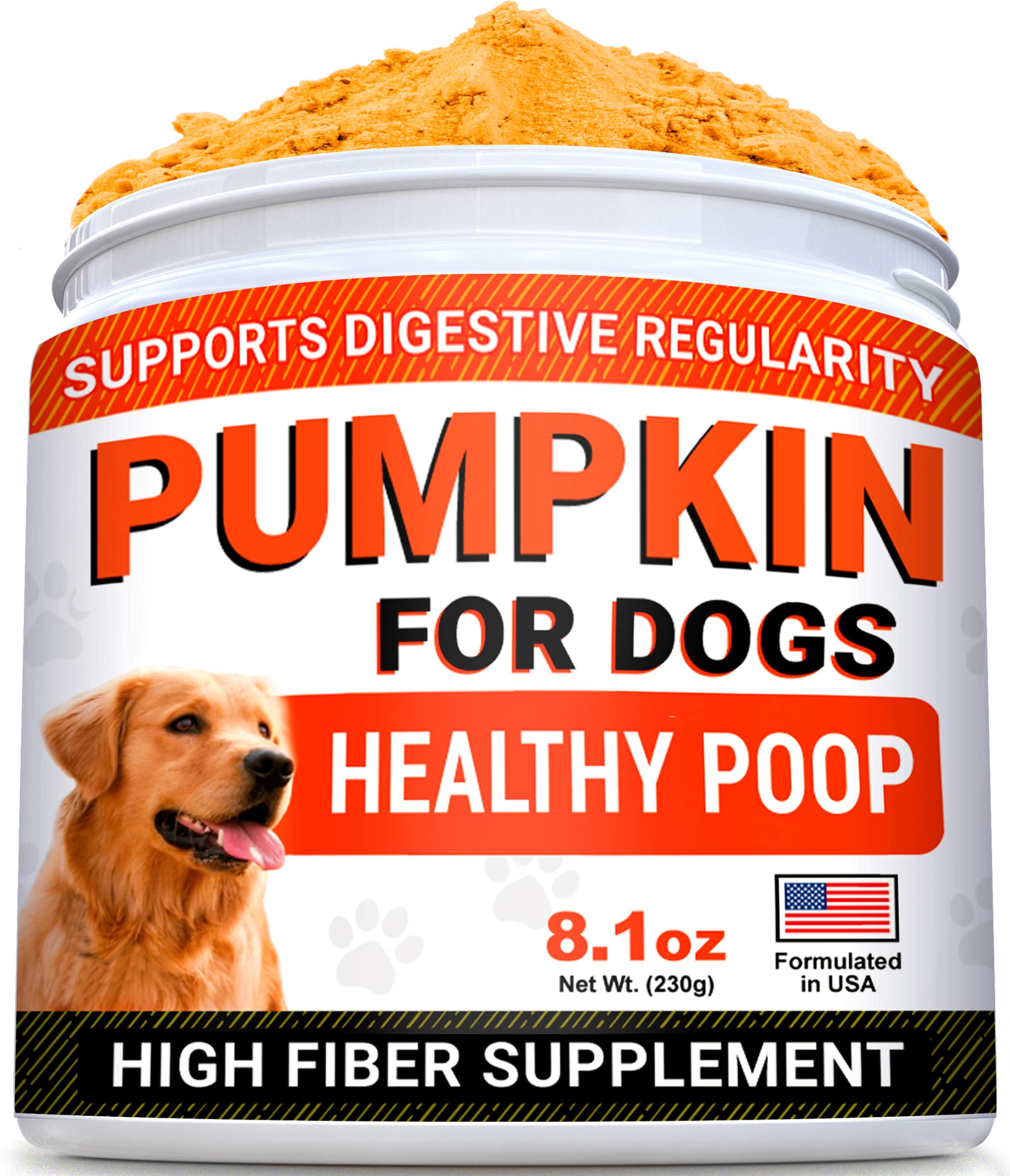 No Poo + Pumpkin for Dogs Bundle - Coprophagia Stool Eating Deterrent + Upset Stomach - Probiotics&Digestive Enzymes + Pure Pumpkin Powder - Stop Eating Poop + Digestion - 120ct + 8.1oz - Made in USA