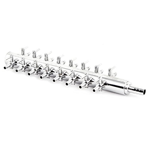 uxcell Aquarium 16 Way Inline Manifold Air Flow Pump Tubing Splitter Lever Control Valve