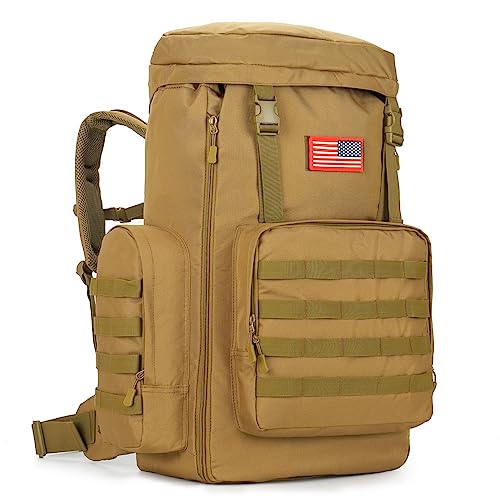 Extra Large Hiking Daypack, [2023 Upgraded]Waterproof Camping Backpack For Men, 60l70l85l Military Molle Rucksack Backpack
