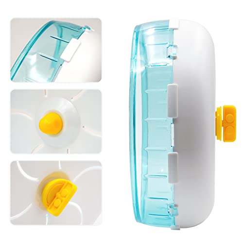 Hamster Flying Saucer Silent Running Exercise Wheel, 8.3" Quiet Hamster Exercise Wheel Spinner with 180ml Water Bottle for Hamsters Gerbils Mice