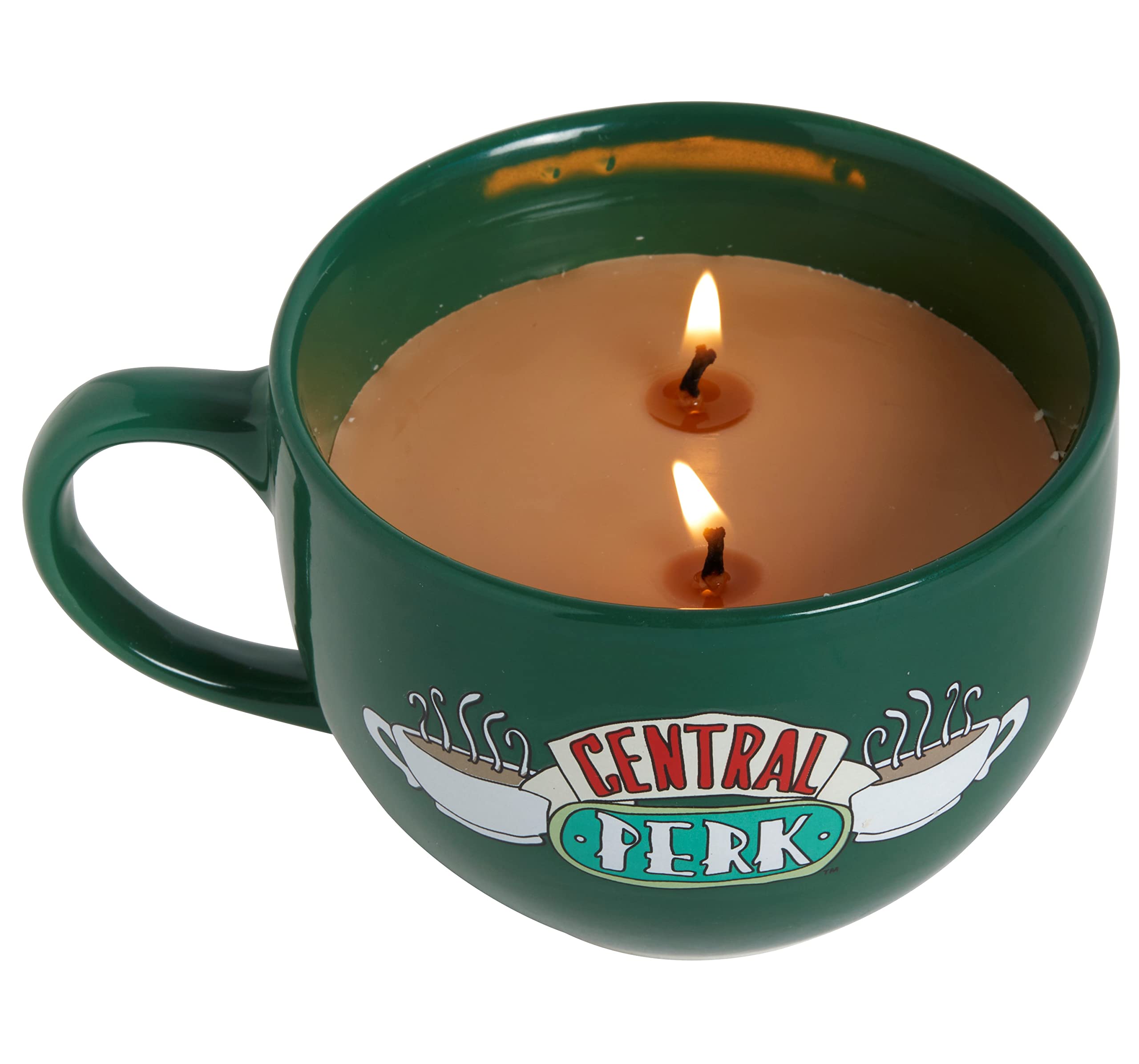 Friends Candle in Central Perk Coffee Mug, Coffee Scented - Natural Soy & Coco Wax - Officially Licensed Friends Merchandise Decor - Christmas Gift for Adults &Teens - 8 oz