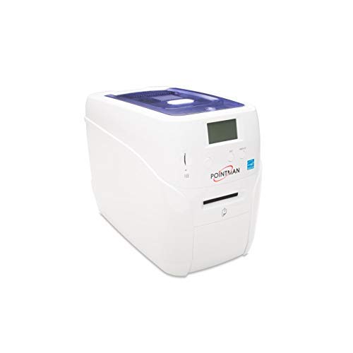 Pointman Nuvia N10 Single Side ID Card Printer Bundle with badging Software, Color dye Film, Blank Cards and cleanning kit