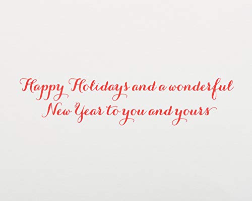 Papyrus Christmas Cards Boxed with Envelopes, To You and Yours, Holiday Tree (14-Count)
