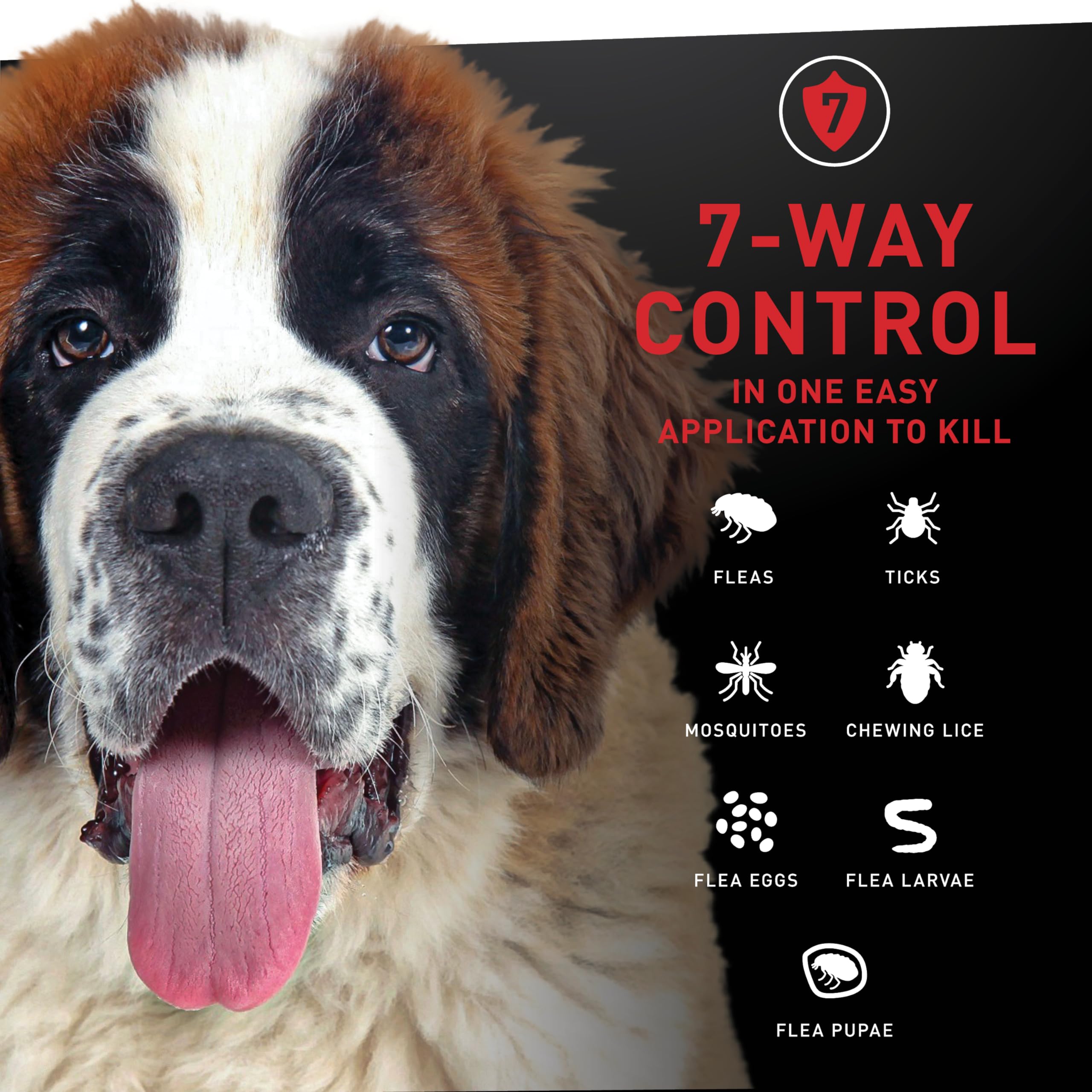 NEXTSTAR Flea And Tick Prevention For Dogs, Repellent, Treatment, and Control, Fast Acting Waterproof Topical Drops for Small, Medium and Large Dog and Puppies, 3 Monthly Doses