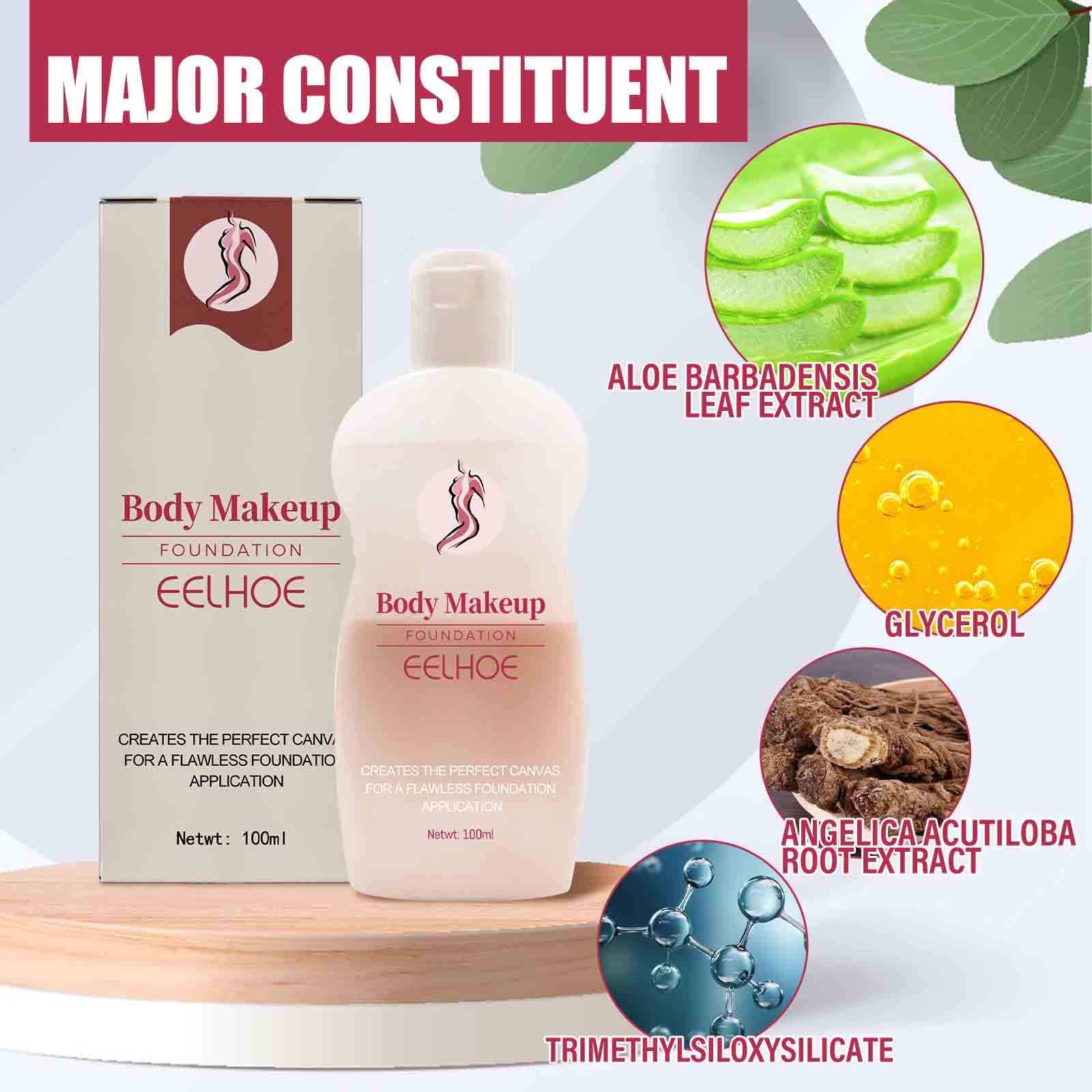 BodyBlendz Body Makeup Waterproof Foundation, Leg And Body Makeup Waterproof Foundation Covers Up Scar Blemishes Spots, Foundation With High Coverage, Long-Lasting, Evens Skin Tone (1PC)