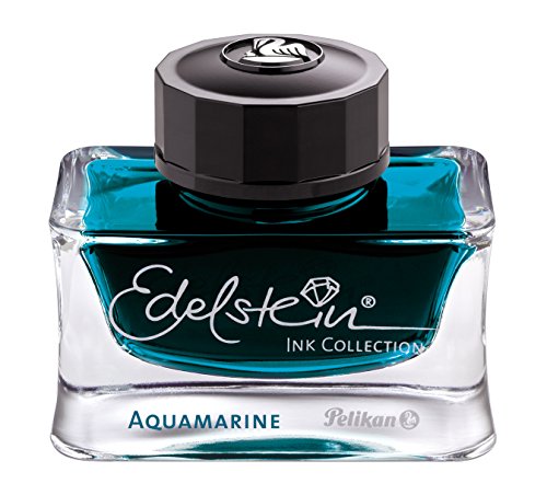 Pelikan Edelstein Bottled Ink for Fountain Pens, Aquamarine, 50ml, 1 Each (300025)