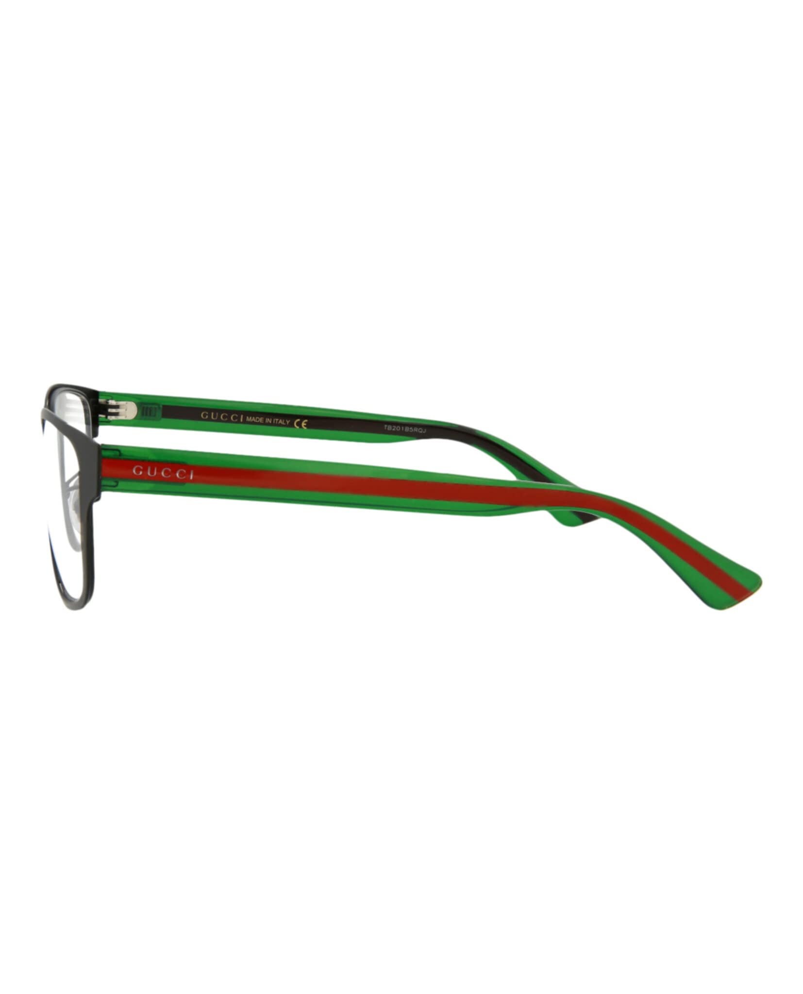 Gucci Square/Rectangle Optical Frames Black Green Red Luxury Eyewear Made In Italy Metal Frame Designer Fashion for Everyday Luxury