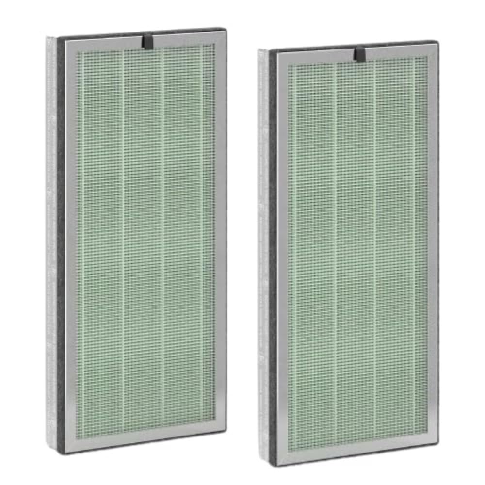 Medify Air MA-40 Genuine Replacement Filter | for Allergens, Wildfire Smoke, Dust, Odors, Pollen, Pet Dander | 3 in 1 with Pre-filter, H14 HEPA, and Activated Carbon for 99.7% Removal | 2-Pack
