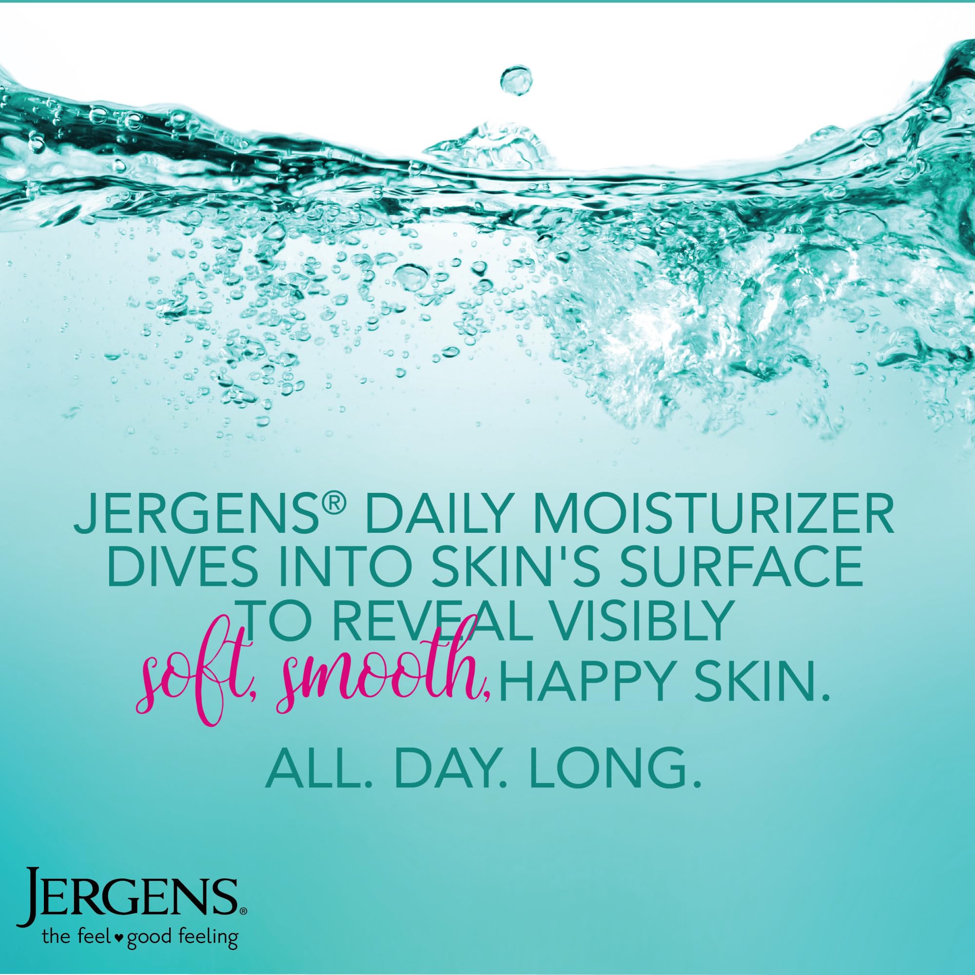 Jergens Daily Moisture Dry Skin Moisturizer, Hand and Body Lotion, with HYDRALUCENCE blend, Silk Proteins, and Citrus Extract, 21 Oz