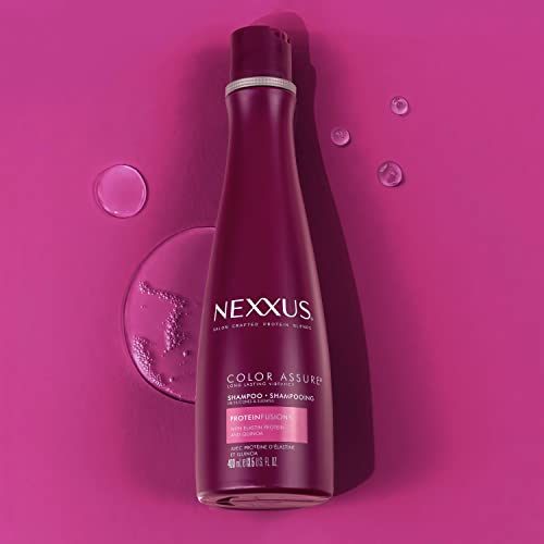 Nexxus Hair Color Assure Sulfate-Free Shampoo with ProteinFusion, For Color Treated Hair Color Shampoo 13.5 oz