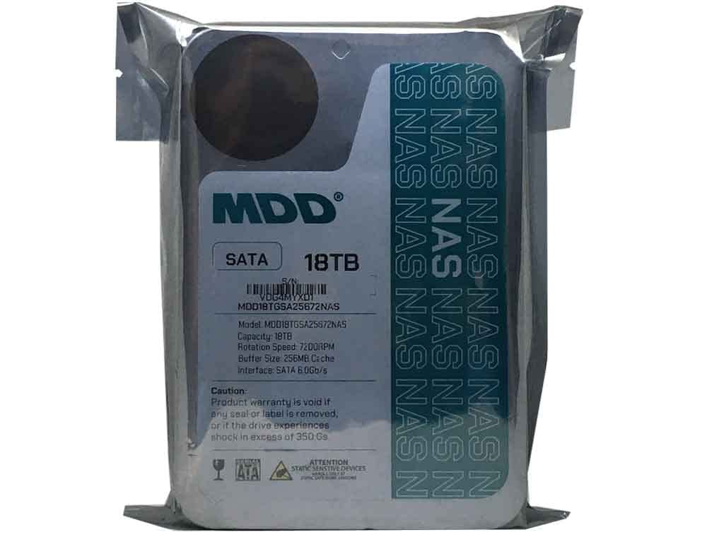 MDD (MD18TSATA25672NAS) 18TB 7200 RPM 256MB Cache SATA 6.0Gb/s 3.5" Internal NAS Hard Drive - 5 Years Warranty (Renewed)