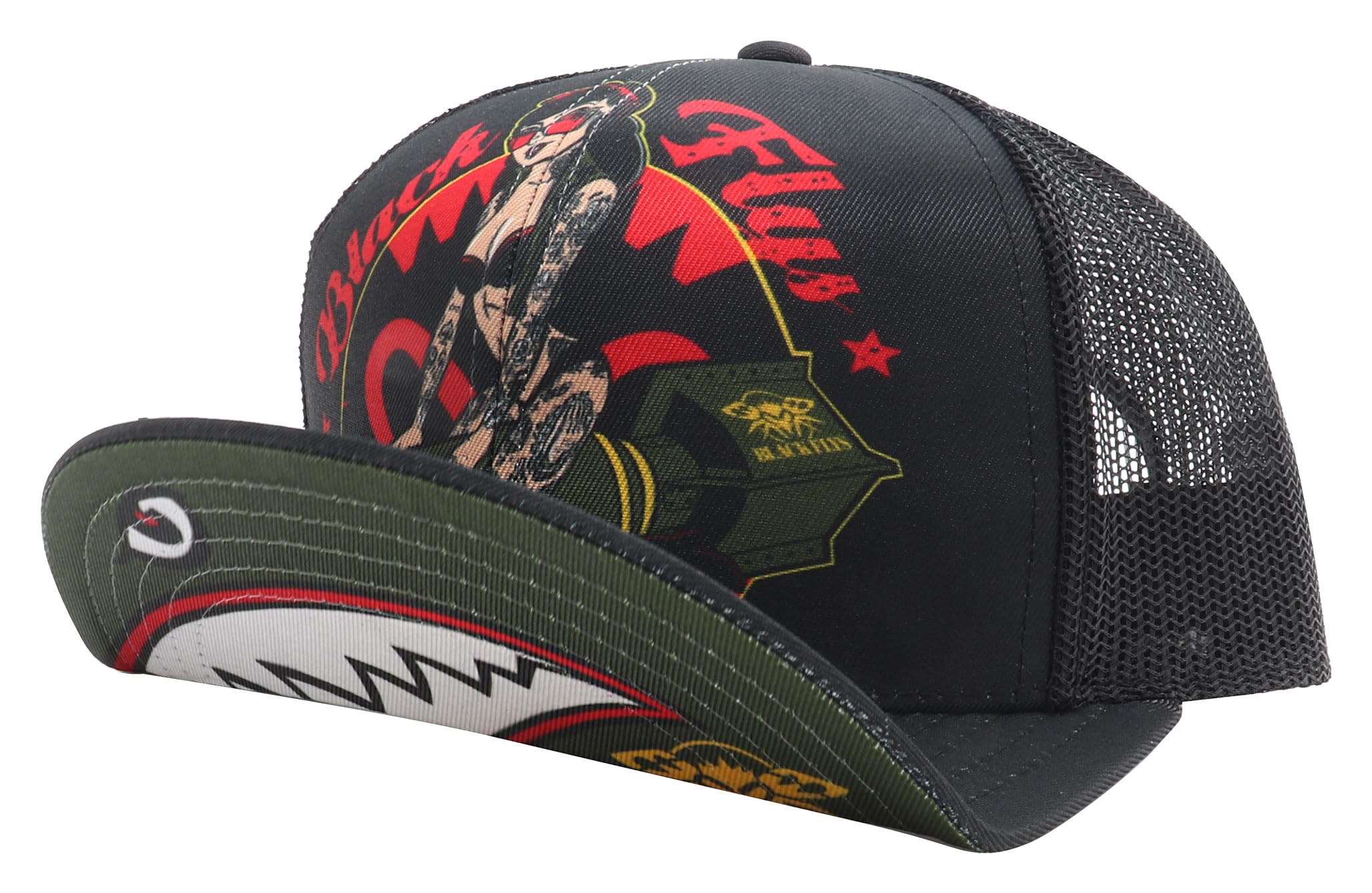 Black Flys Fly Bomb-Girl Flip-Bill Trucker Black