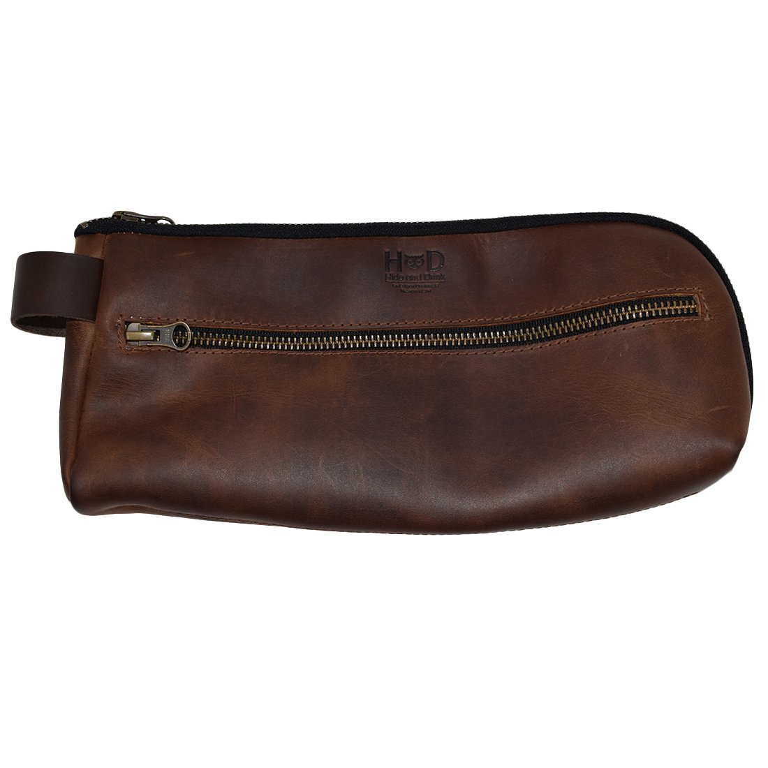Hide & Drink, Carrying Case Compatible with Switch, Urban Travel Pouch, Soft Storage Bag, Scratch & Bump Protection, Minimalist Essentials, Full Grain Leather, Handmade, Bourbon Brown