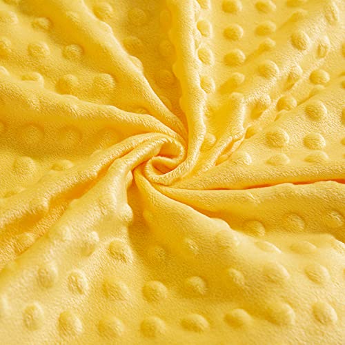 QSTEHEML Baby Blankets Super Soft for Boys, Minky Lightweight Blanket with Double Layer Unisex Newborn Personalized Travel Blanket for Toddler Nursery,Yellow Bee, 30X40 Inches