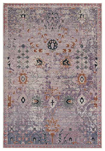 Jaipur Living Indoor Outdoor 2x4 Area Rug, Vintage, Purple/Gold
