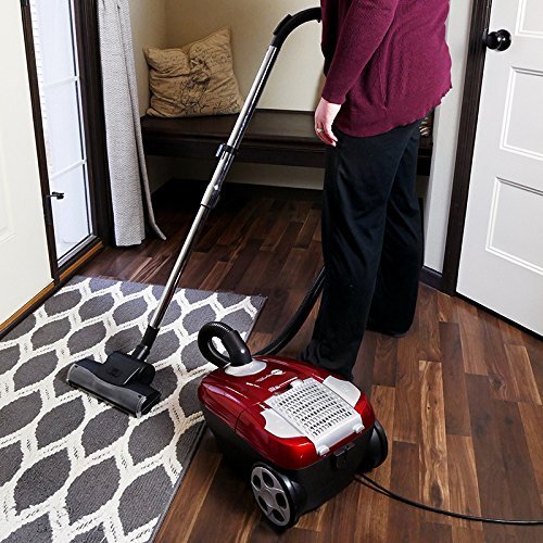 Artix - AHC-RR Revo Red Canister Vacuum - HEPA Certified Small Bagless Canister Vacuum Cleaner (Renewed)