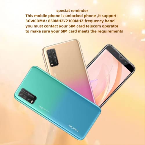 Unlocked Cell Phone,Y77 aderroo Android Smartphone, 5.72-inch IPS Full-Screen,Front and Rear Cameras,1GB RAM 8GB ROM,Only Supports Dual SIM Card Frequency Band of 3GWCDMA:850/2100MHZ(red)