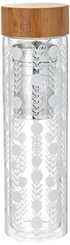 Pinky Up 7721 Blair Garden Party Glass Travel Infuser Mug Up