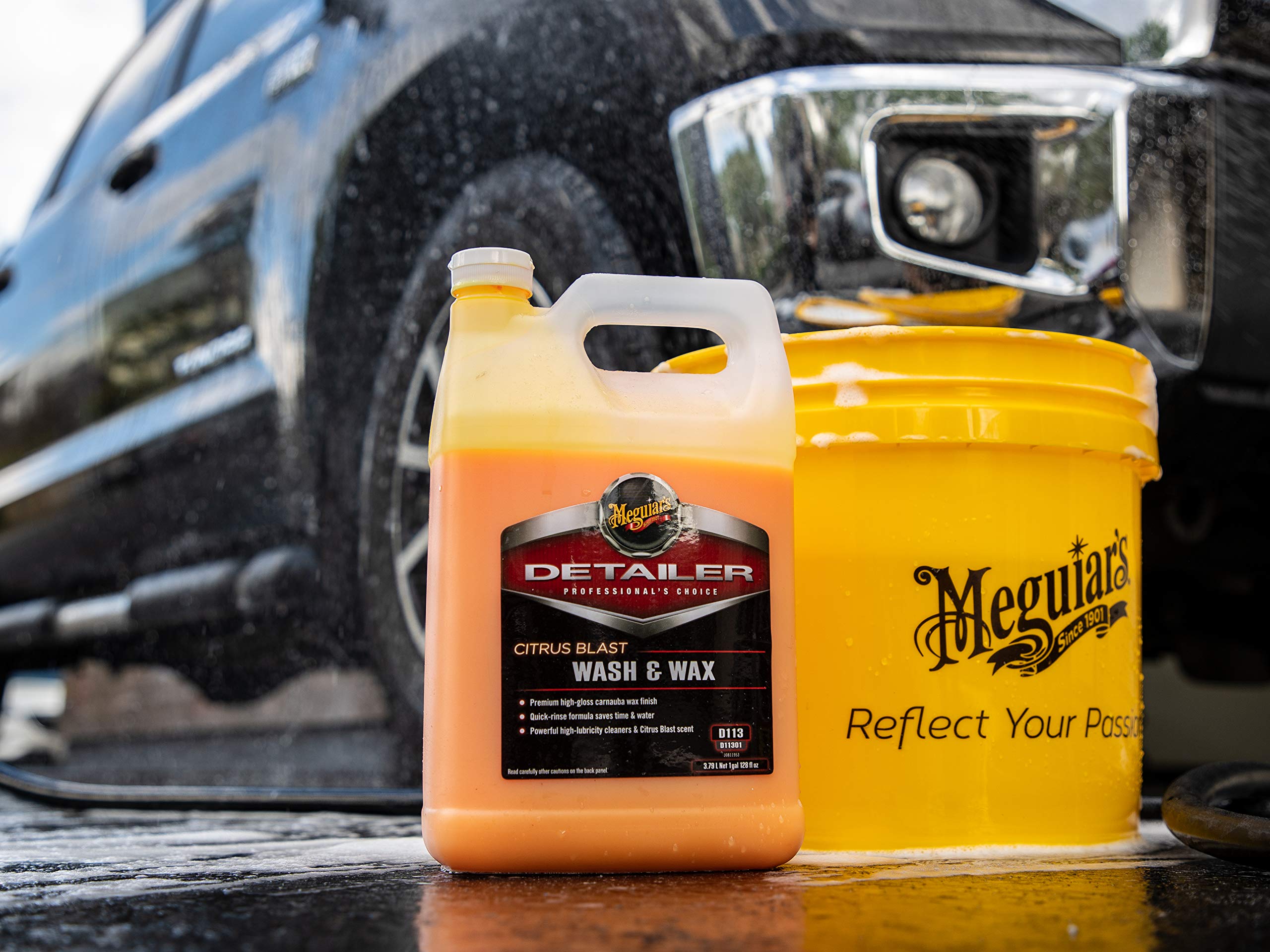 Meguiar's D11301 Citrus Blast Wash & Wax - 1 Gallon Container, 1 gallon, 1 Pack