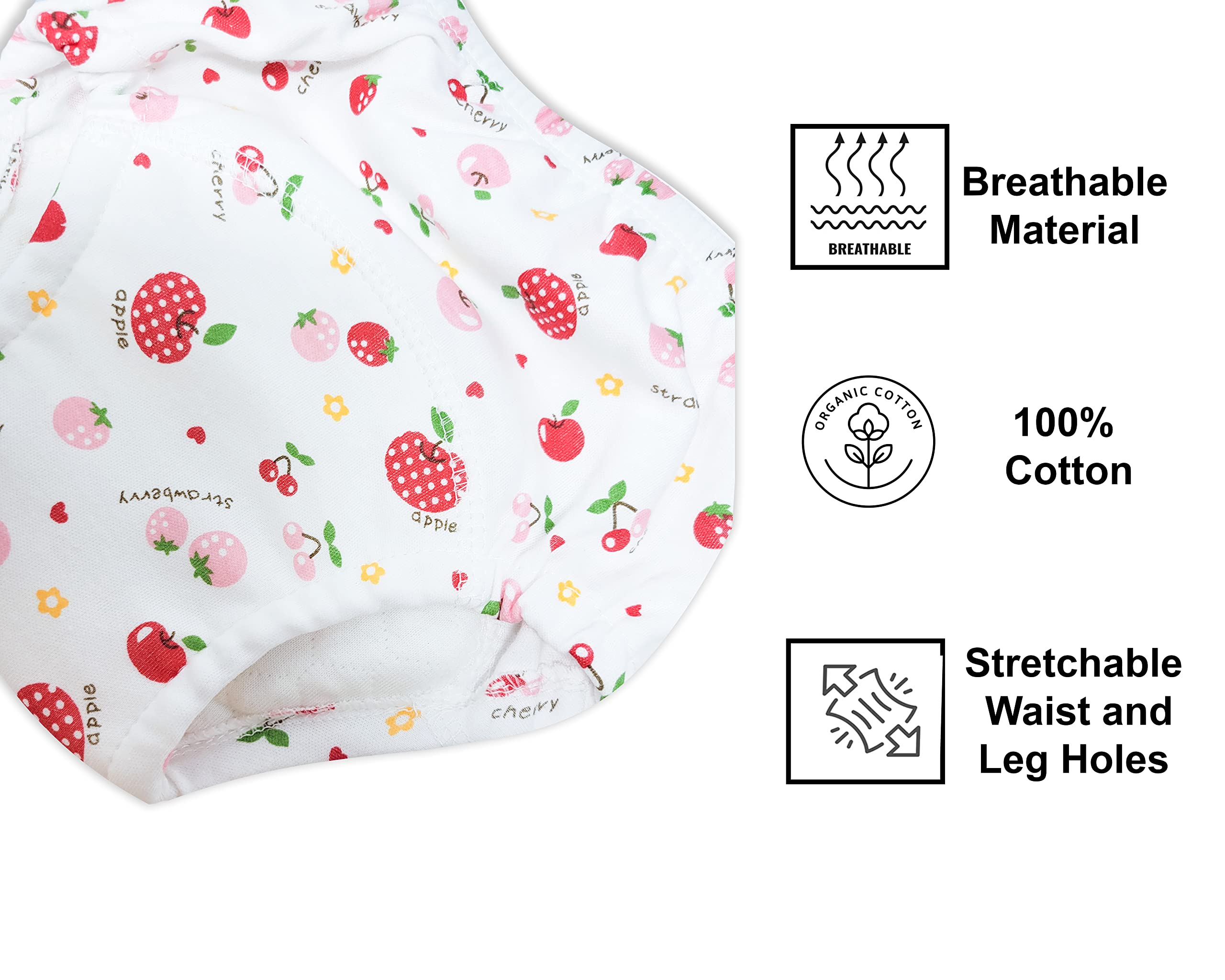 BESTVANA Potty Training Underwear for Boys and Girls Waterproof Strong Absorbent Potty Training Pants for Toddlers 2T, 3T, 4T