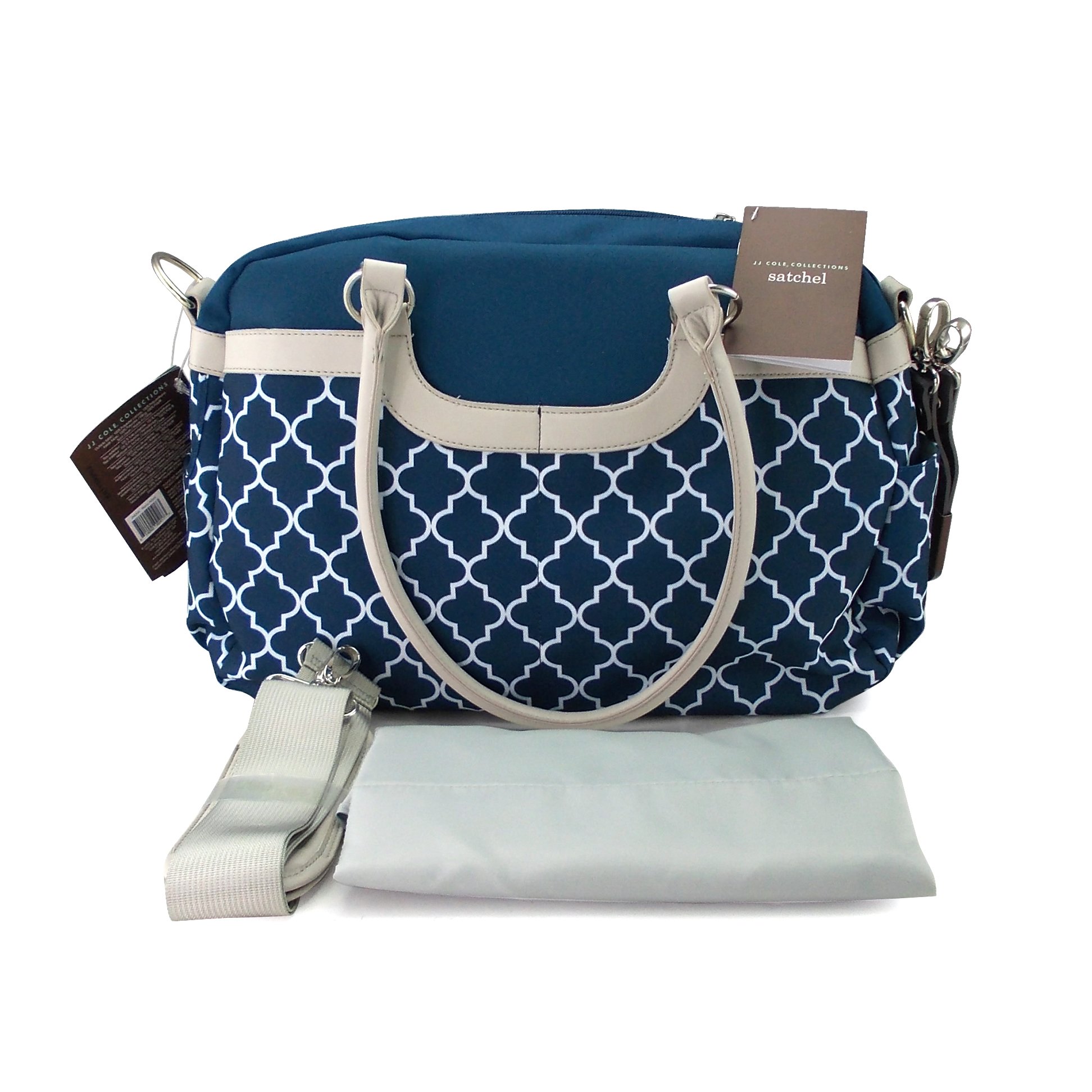 JJ Cole Satchel Diaper Bag, Navy Arbor