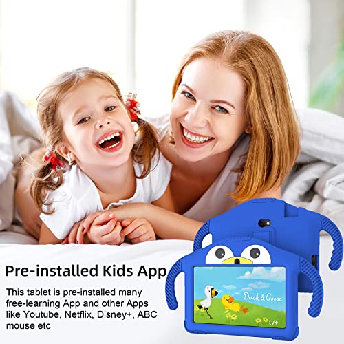 NORTH BISON Tablet for Kids 2-5, 7 inch Android 11 Tablet for Kids, 3GB 32GB Toddler Tablet with Bluetooth, WiFi, GMS, Parental Control, Dual Camera, Shockproof Case, Educational, Games