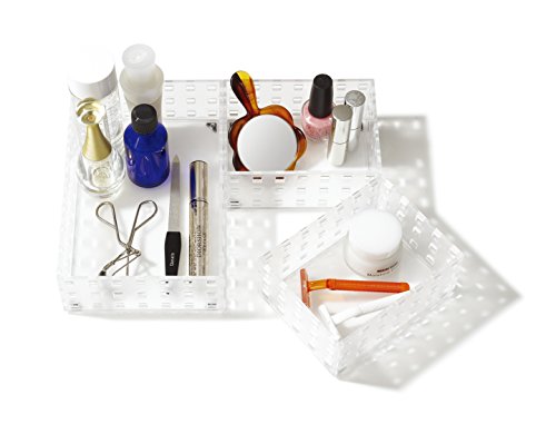 Like-It Bricks 90012 Storage Bin, Translucent White