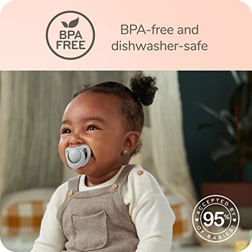 NUK for Nature™ Orthodontic Pacifier, 6-18m, 4-Pack, Neutral