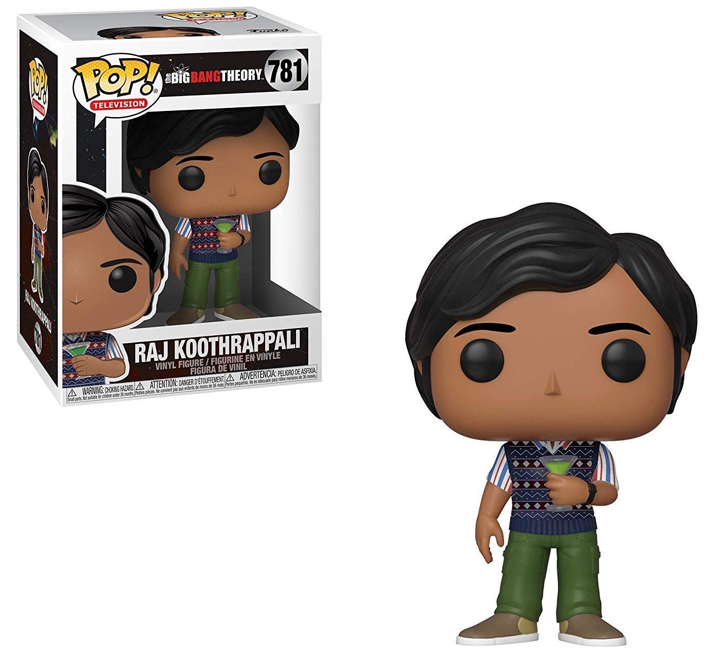 Funko TV: Big Bang Theory - Raj Koothrappali Pop! Vinyl Figure (Includes Compatible Pop Box Protector Case)
