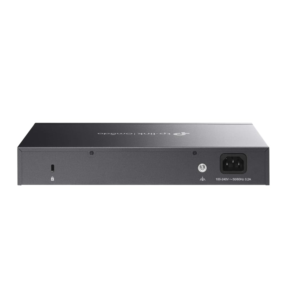 TP-Link 8 Port Gigabit Switch | L2 Managed w/ Console Port | 2 SFP Slots | Rackmount | Limited Lifetime Protection | Support L2/L3/L4 QoS, IGMP and LAG | IPv6 and Static Routing (T2500G-10TS)