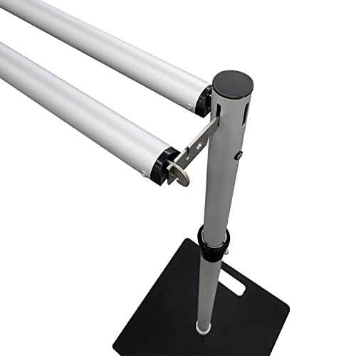 Hecis Double Crossbar Hanger, Backdrop Hanger, Crossbar Valance Hangers, Wedding, for Pipe and Drape Backdrop Stand (3" Hanger, 2 Pack)
