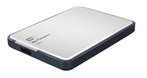 WD My Passport Slim 2TB Portable Metal External Hard Drive USB 3.0 with Auto Backup