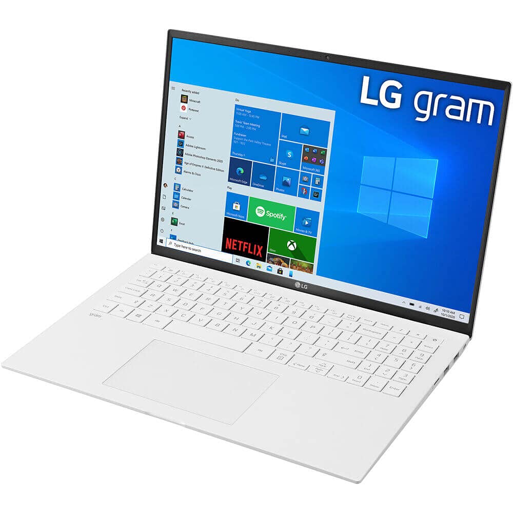 LG Gram 16Z90P - 16" WQXGA (2560x1600) Ultra-Lightweight Laptop, Intel evo with 11th gen CORE i5 1135G7 CPU , 8GB RAM, 256GB SSD, Alexa Built-in, 22 Hours Battery, Thunderbolt 4, White – 2021