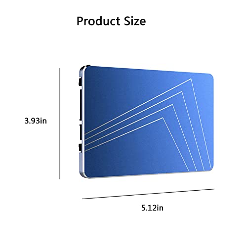 Giuioy 2.5Inch Mobile High-Speed Solid State Drive, Portable Laptop Internal Solid State Drive, for Laptop, Desktop PC, Anti-Shock and Anti-Drop