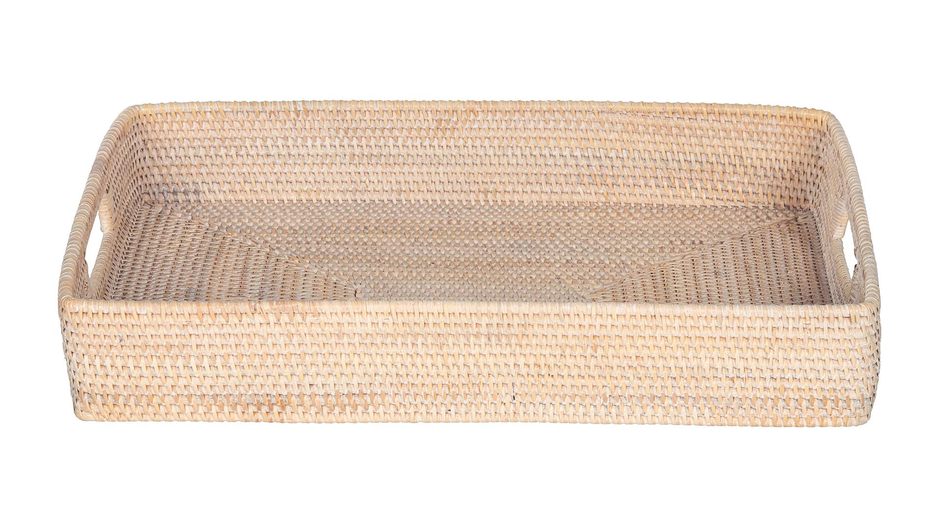 KOUBOO 1020048 Laguna Serving Tray, Off-White/Latte