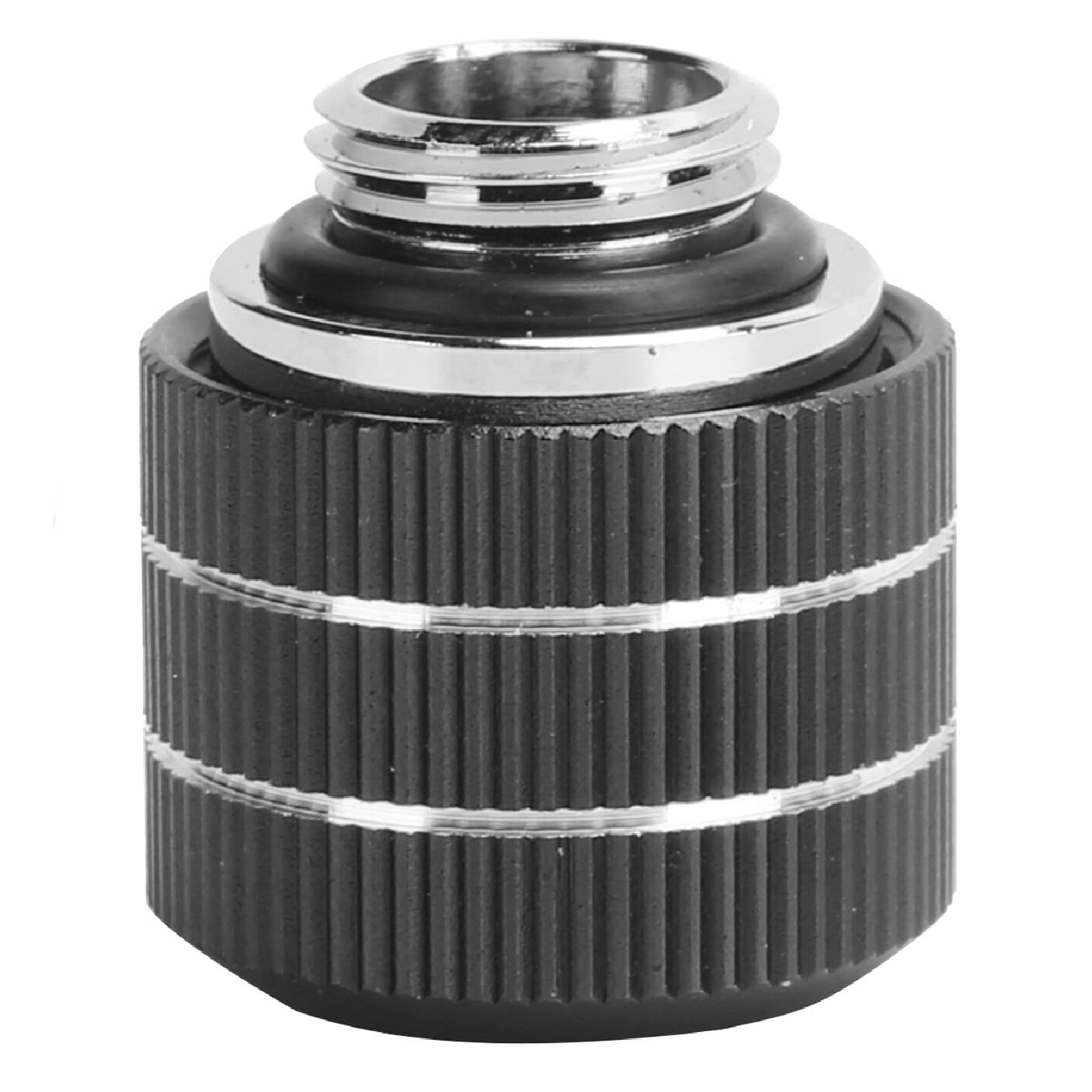 Dracaena 6 pack G1/4” thread to OD 14mm Hard tube compression fitting, anti-off adapter for Computer water cooling system, Black