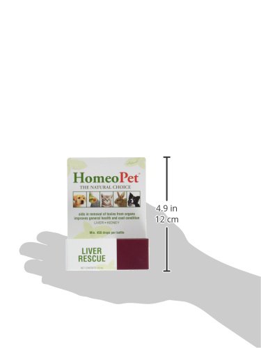 HomeoPet Liver Rescue, Natural Liver Support for Pets, 15 Milliliters
