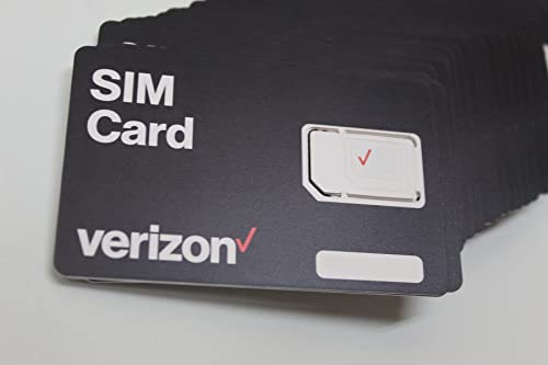 Verizon Wireless 4G LTE SIM Card - All 3 Sizes (3-in-1), Nano/Micro/Standard Sizes (4FF / 3FF / 2FF)