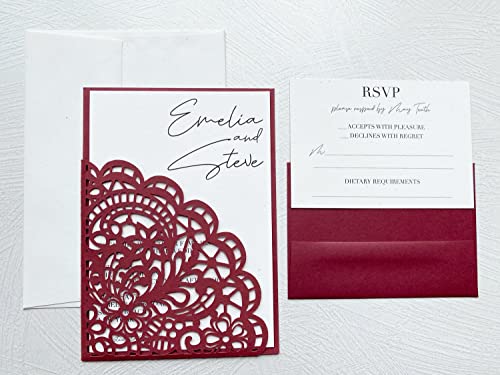 PAVER RED/WINE/BURGUNDY Cardstock Paper - 8.5 x 11 inch 80 lb. Cover - 25 Sheets from Cardstock Warehouse