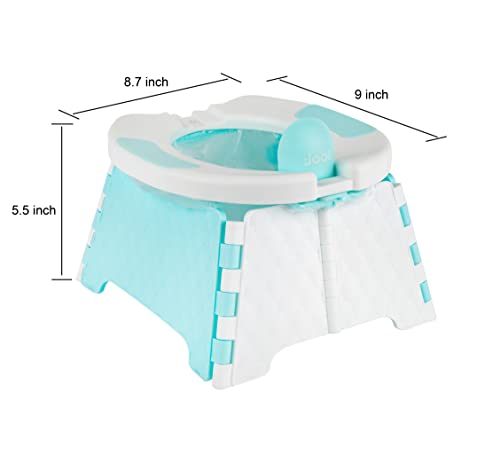Portable Potty Training Chair with Travel Bag, Foldable, Indoor/Outdoor Use, Camping, Includes 30 Replacement Bags - Jool Baby